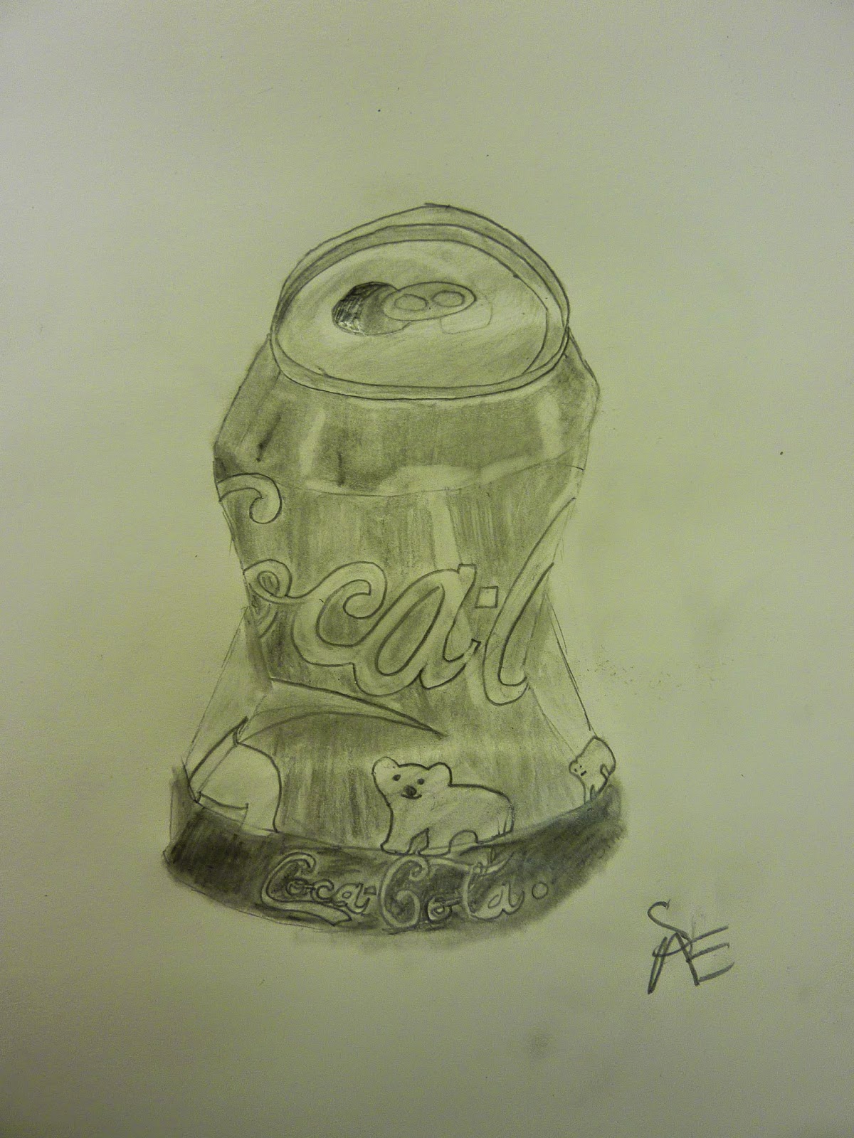 P. C. K. Art Room : Abstract Can Value Drawings