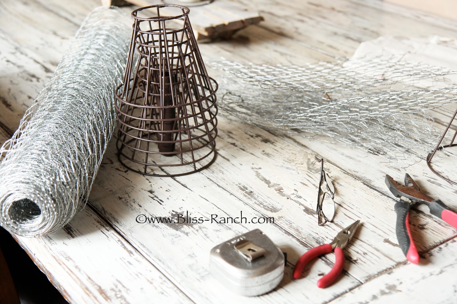 Bliss Ranch: Chicken Wire Light Shade Covers