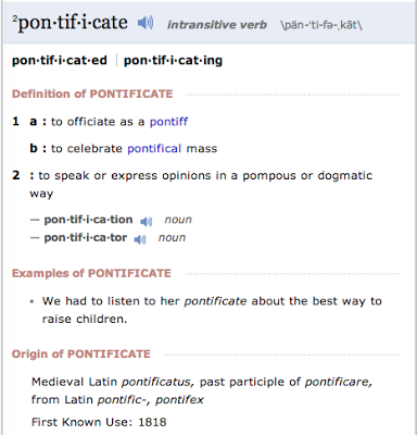 Cold Fusion Guy: Pontificate vs opinionate