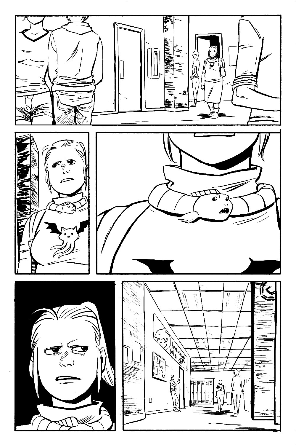 The Comic Art of Jorge Santiago Jr.: Still Alive! Curse of the Eel 5 inks