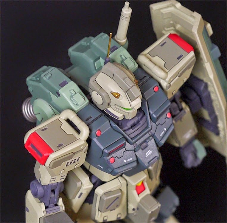 Gundam Family: HGUC 1/144 Powered GM Custom Build