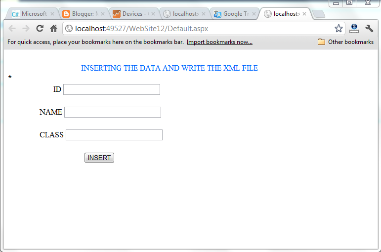 How To Insert The Data And Write The Xml File My Tutorials
