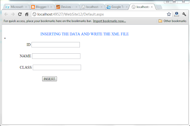 How to Insert the Data and Write the XML File | MY.NET Tutorials