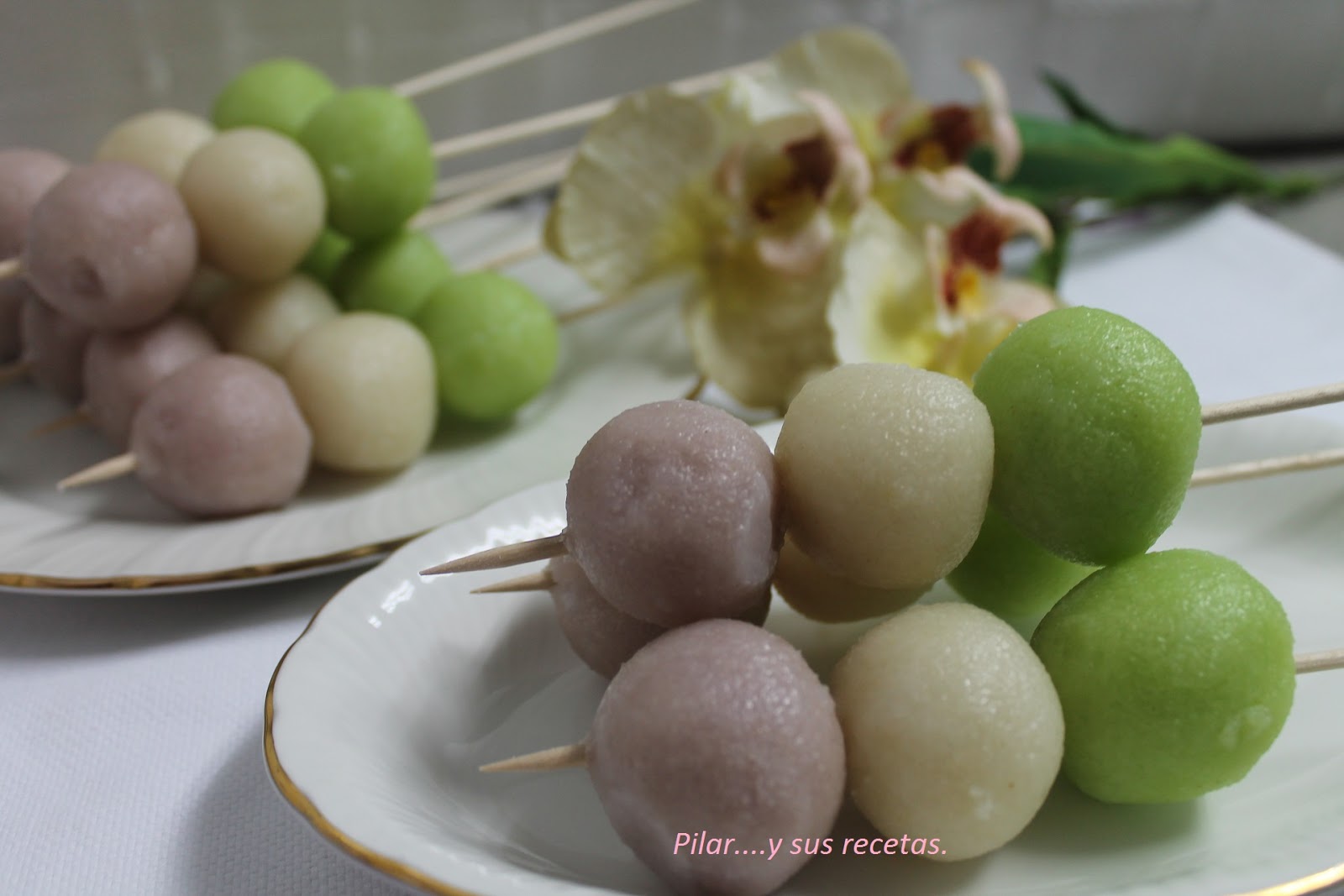 Pilar.....y sus recetas: Dango Postre Japones