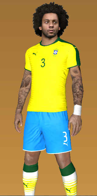 PES Kits: Brazil Custom Puma/Umbro Kits with Retro Color Combo PES 2017