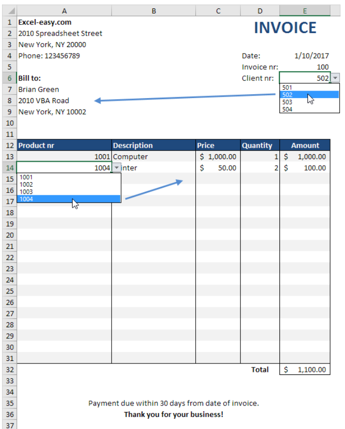 Cara Membuat Invoice/Faktur Otomatis di Excel - TUTORIAL DEXCEL