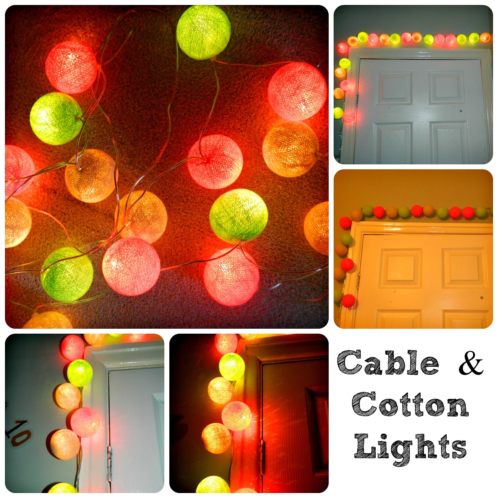 Cable & Cotton String Lights - A Review | Red Rose Mummy