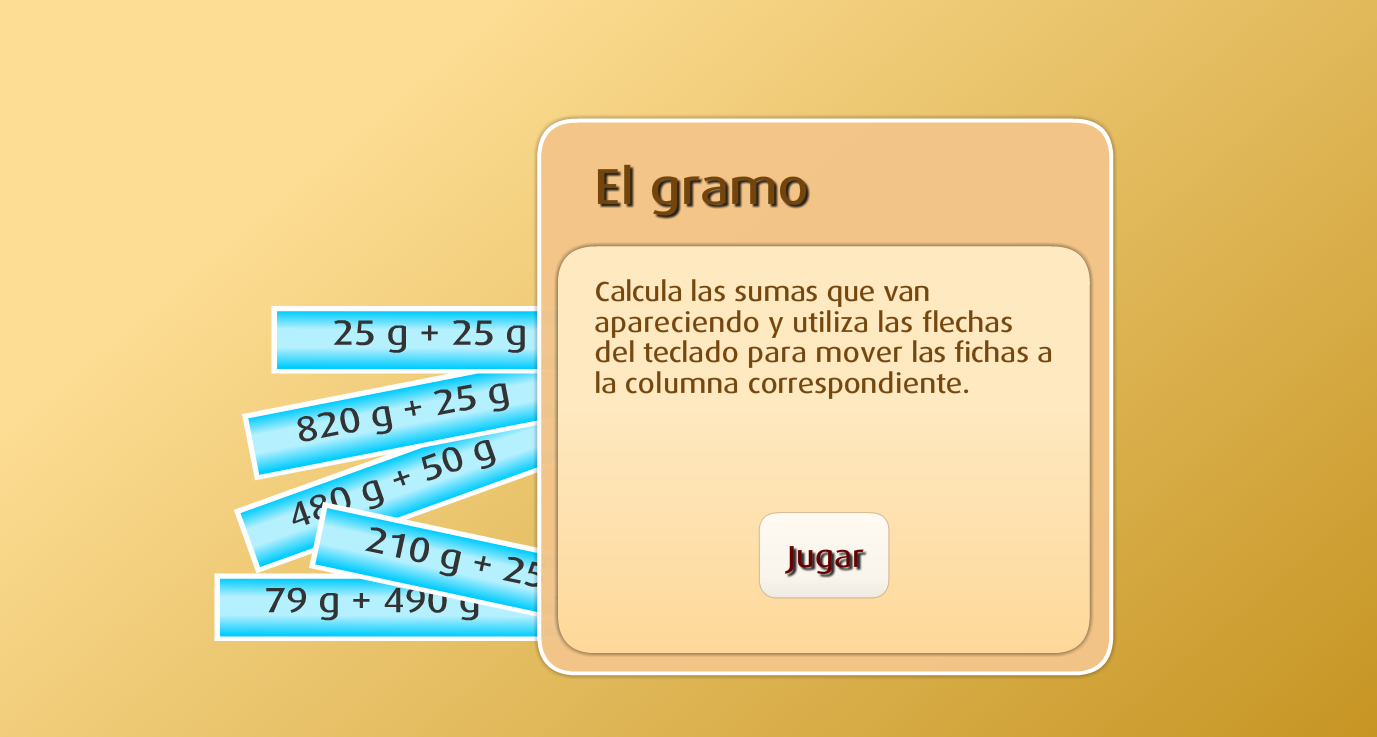 Recursos para el segundo ciclo: El gramo