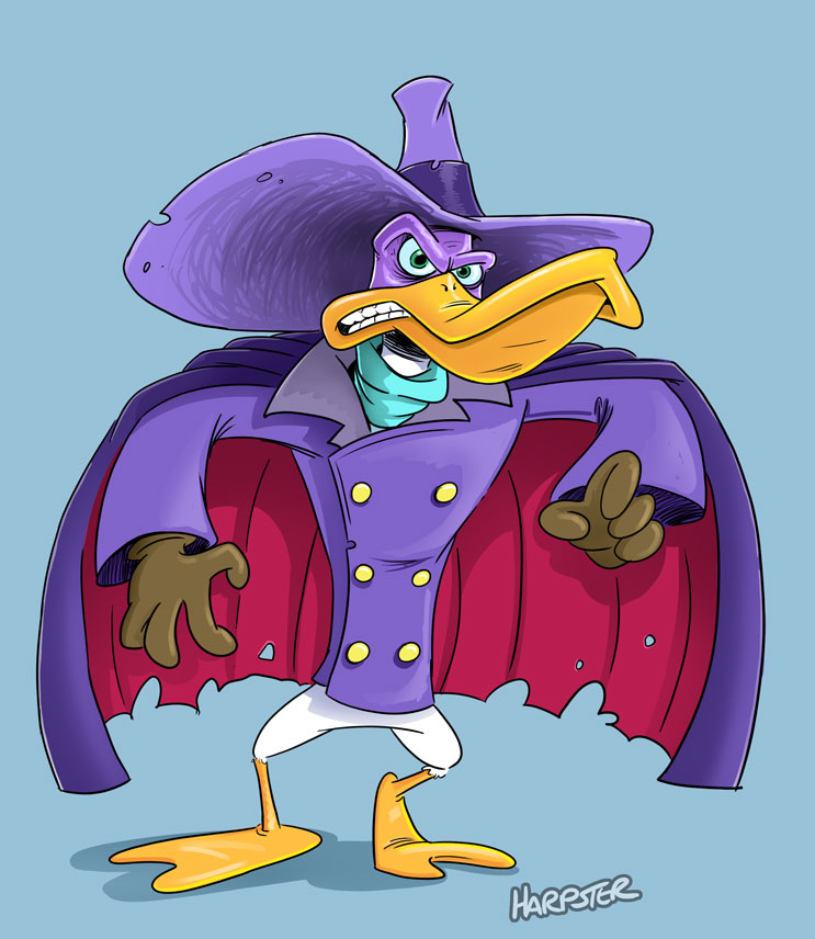 The illustrated world of Steve Harpster: Darkwing Duck