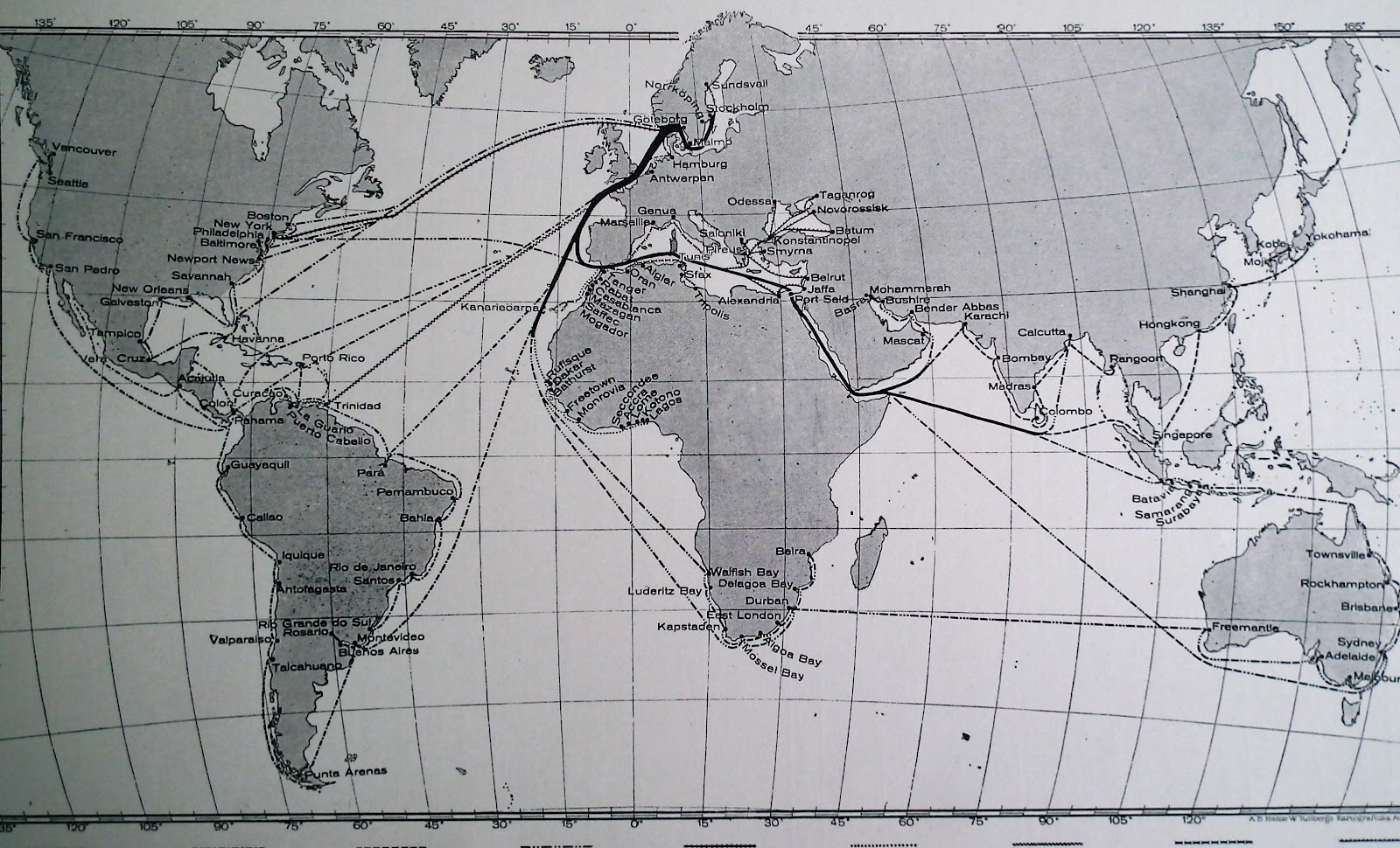 The Things I Enjoy: The Swedish merchant fleet now - and 90 years ago