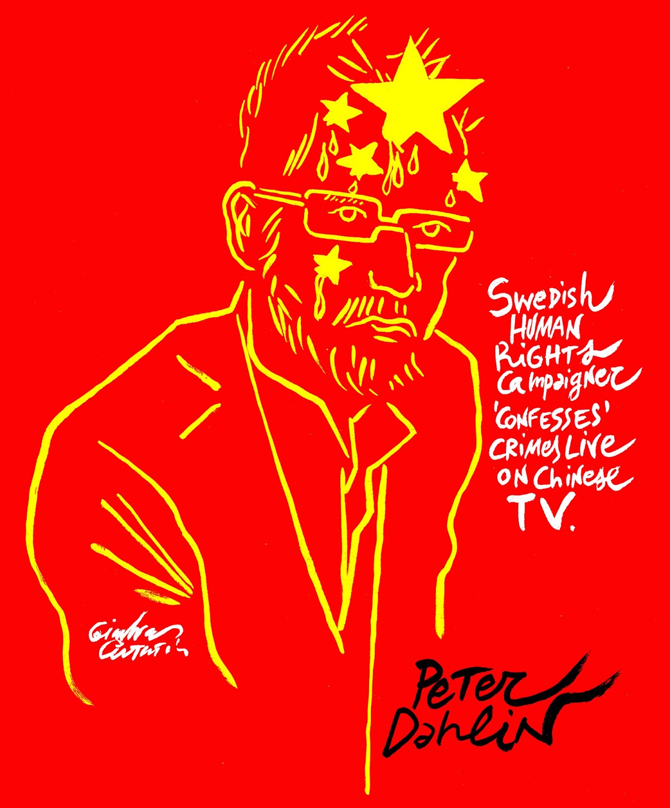 Peter Dahlin - Swedish human rights campaigner 'confesses' crimes live ...