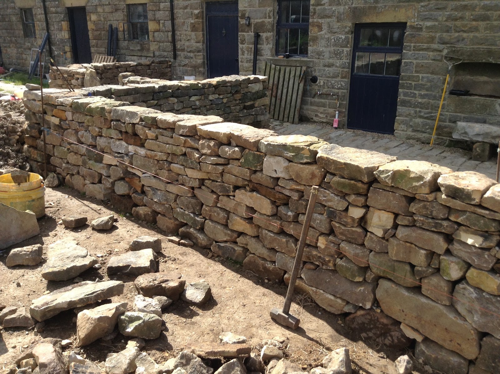 Drystone walling and hedgelaying: June 2017