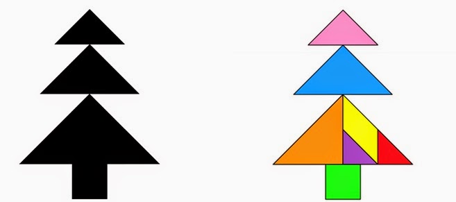 Rosearts- Atividades para imprimir: Tangram- Diferentes figuras com sombra