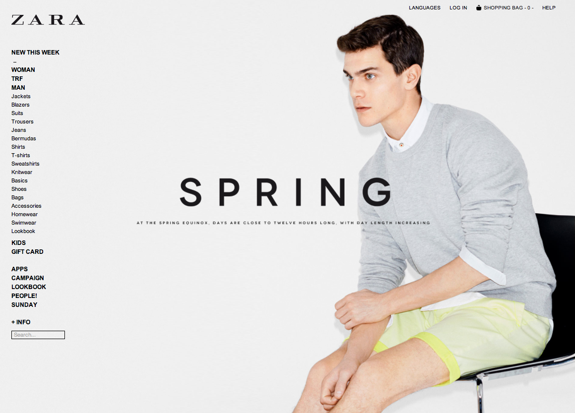 Zara: Positioning based on Brick and Mortar