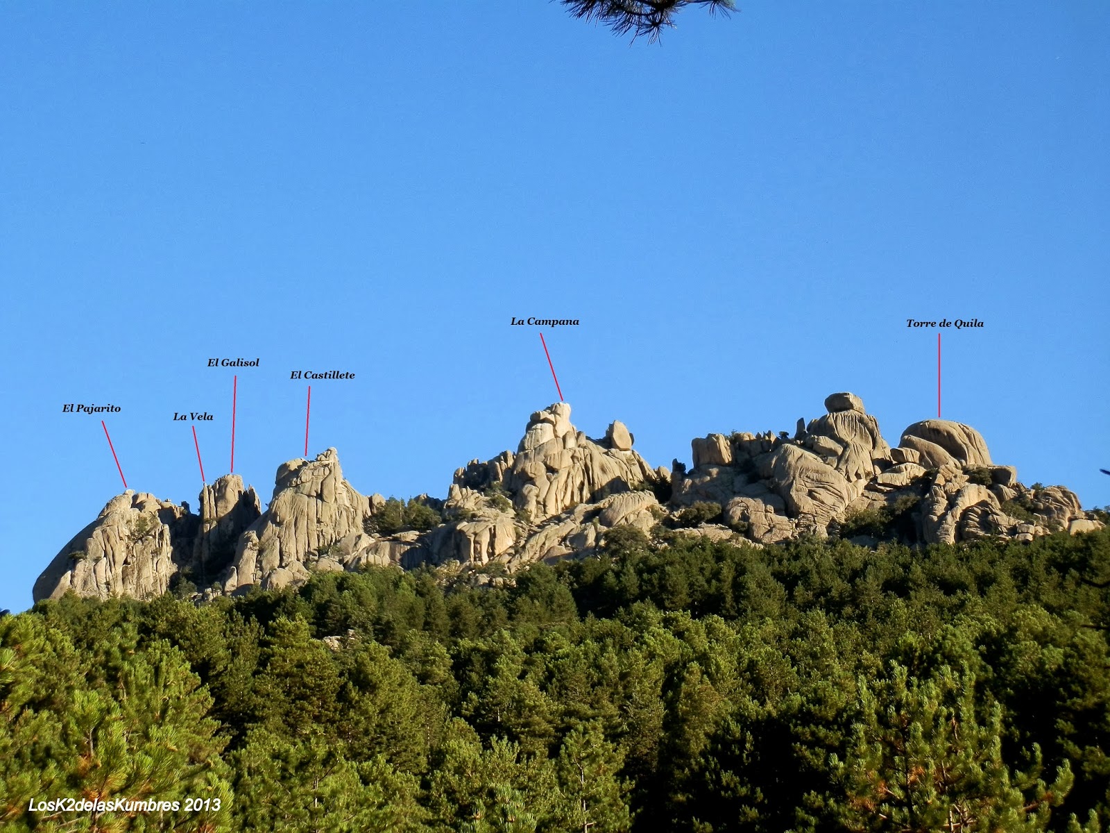 Torres de la Pedriza por Las Milaneras circular
