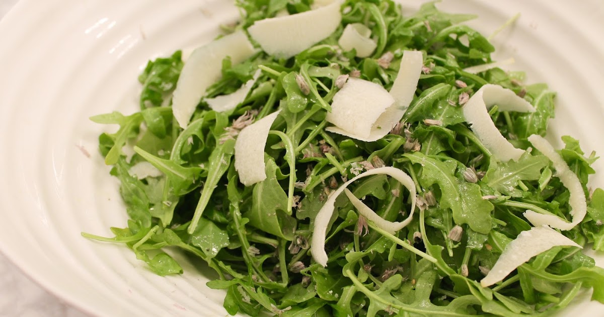Lisa Tsakos, RHN: Arugula Salad with Garlic Scapes and Chive Flowers Recipe
