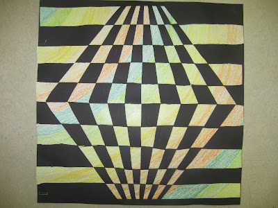 Miss Young's Art Room: 6th Grade Op Art Paper Weaving