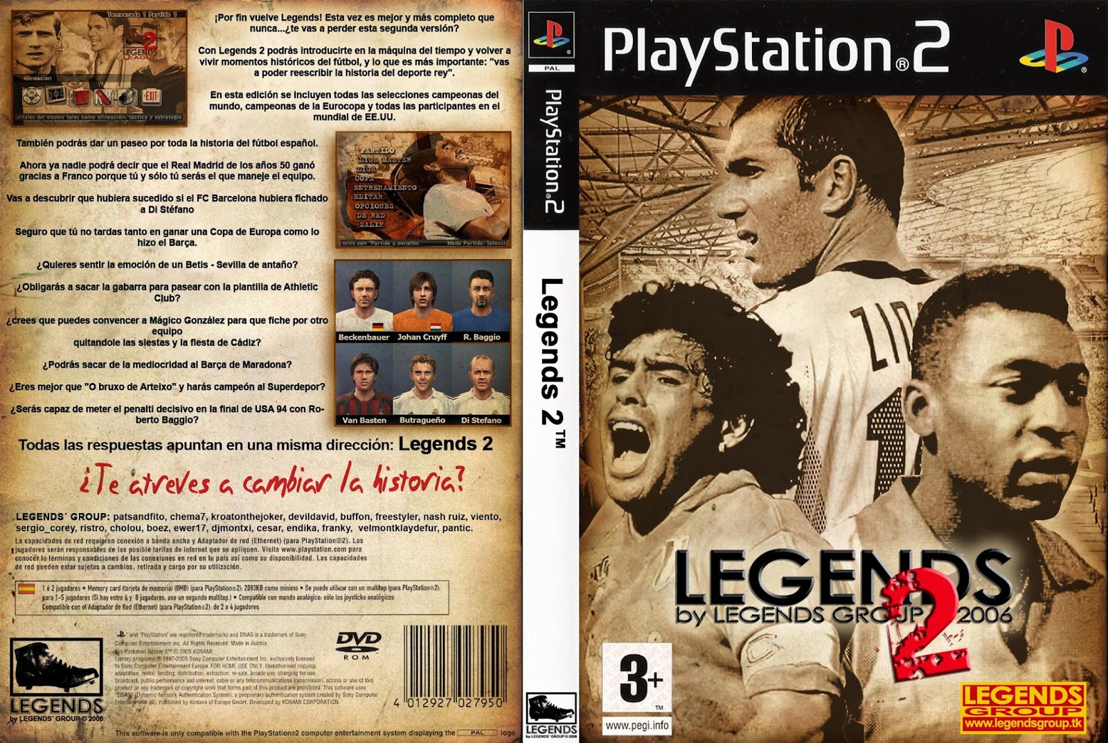 Coleccion Caratulas PS2: Legends 2