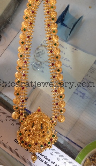 Gemstone Lakshmi Long Chain - Jewellery Designs