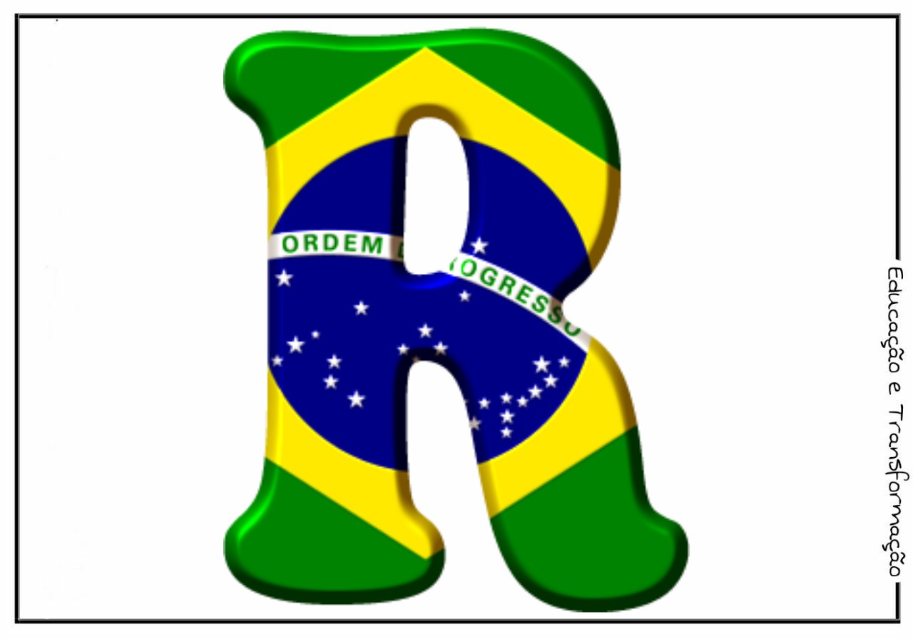 Blog Educação e Transformação: 👍 Letras personalizadas "Bandeira do Brasil"