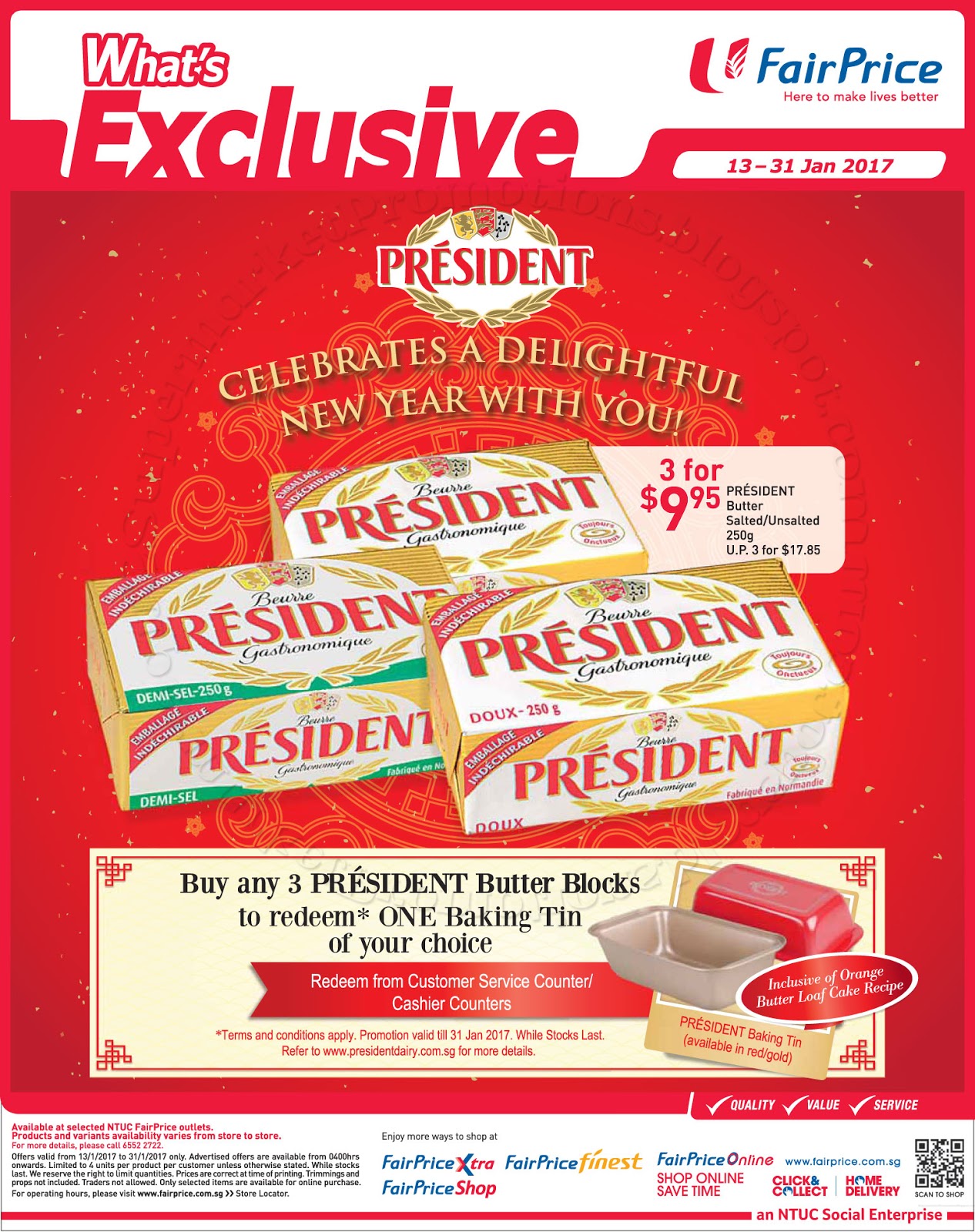 NTUC FairPrice President Butter Promotion 13 - 31 January 2017 ...
