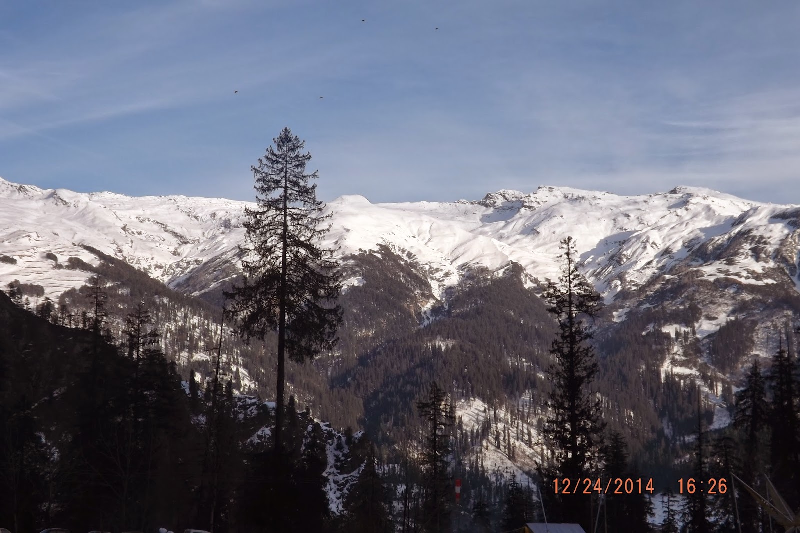 Solang Valley as seen on 24th December 2014