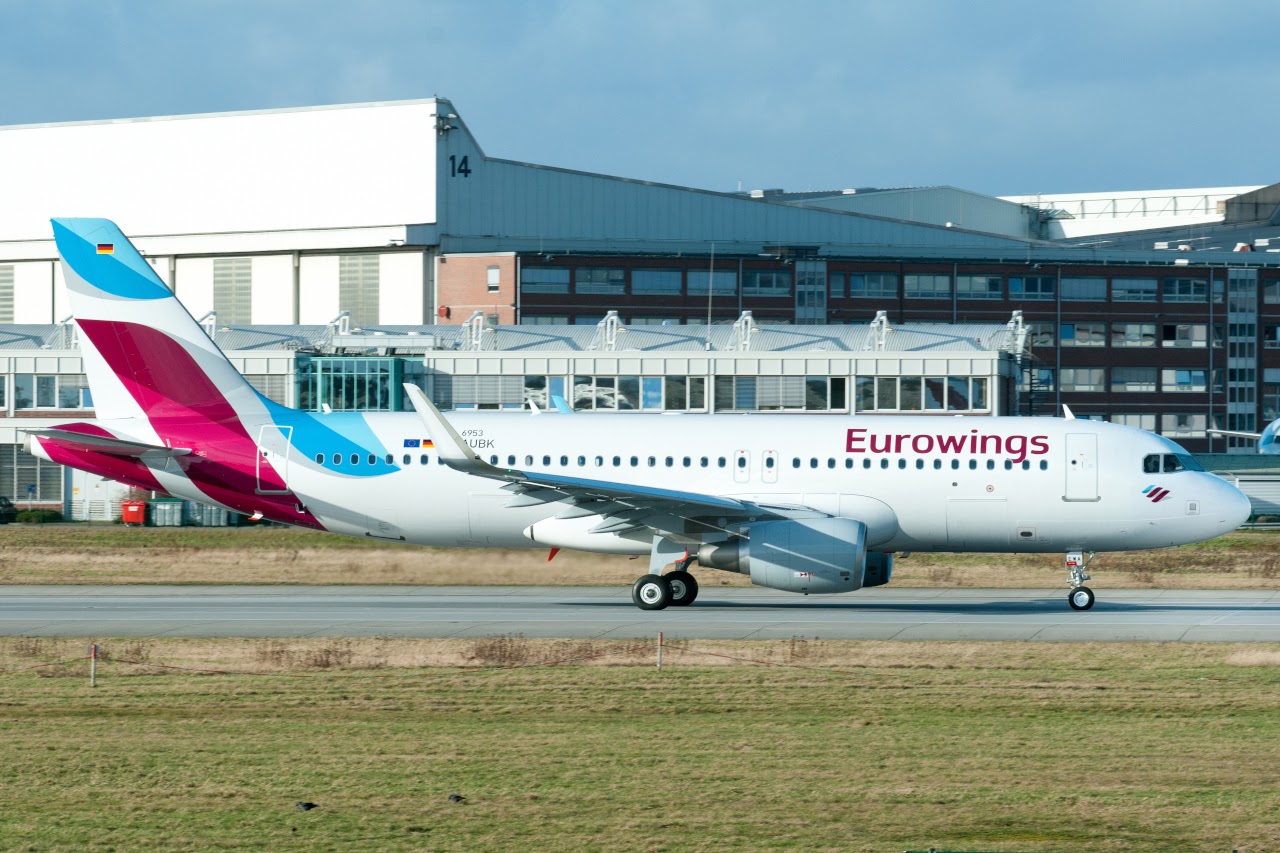 Airbus Hamburg Finkenwerder News: A320-214SL, Eurowings Europe Malta ...