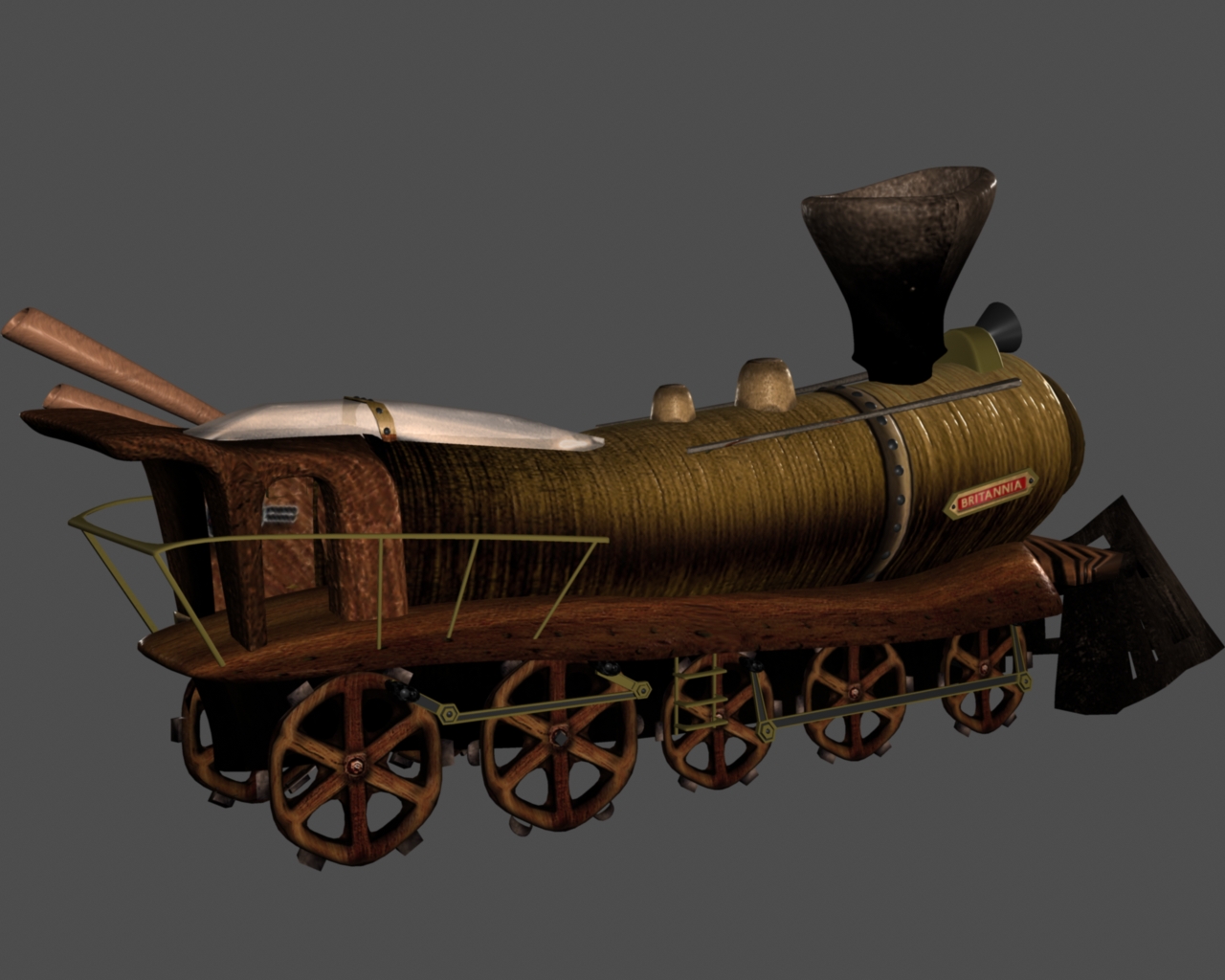 Bachelor of Creative Technologies: Steam Train Concept in 3 LOD's