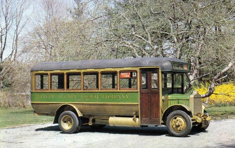 transpress nz: 1924 Fifth Avenue Coach Company bus