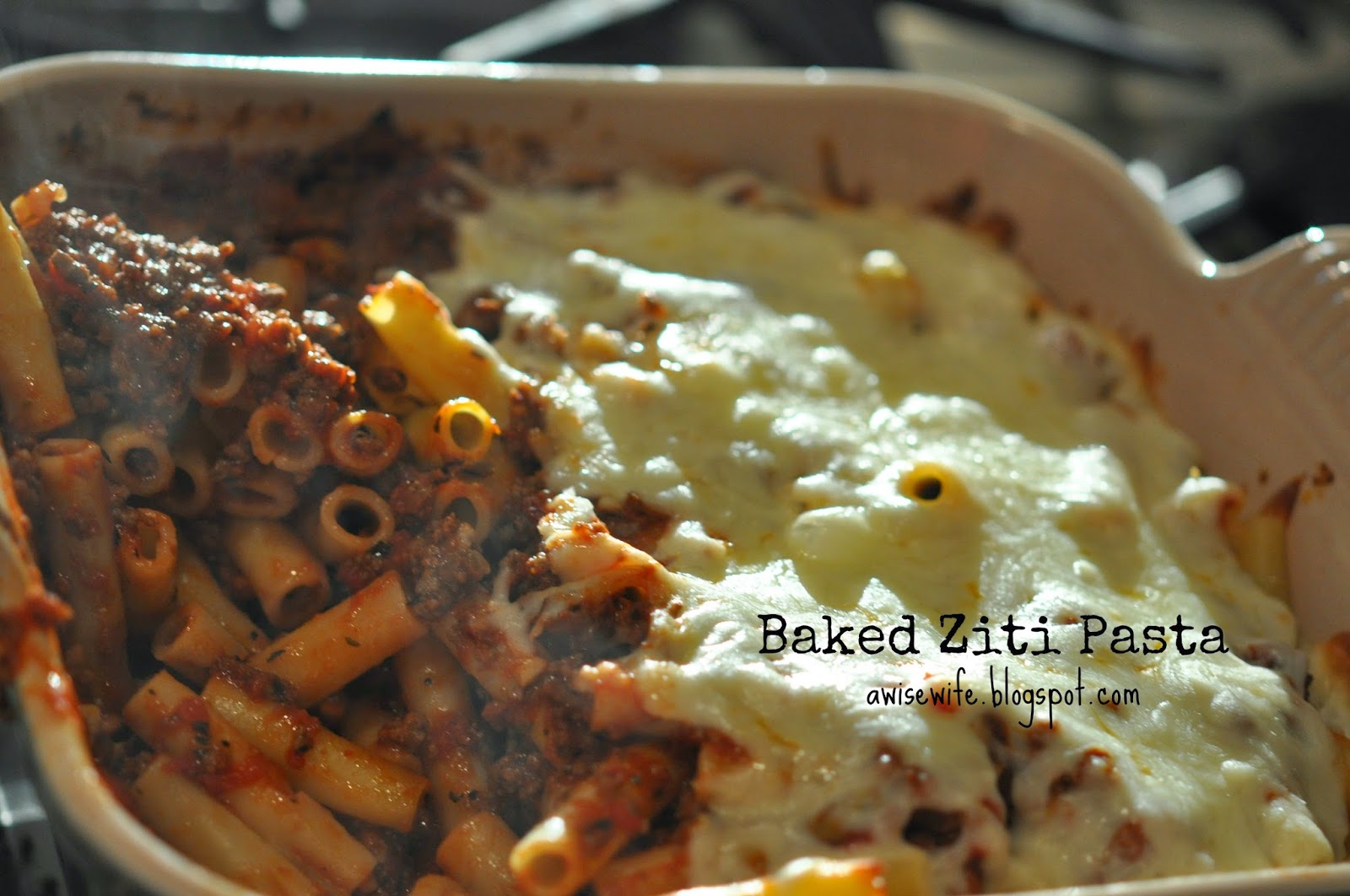 Life of a Wise Wife : Baked Ziti Pasta