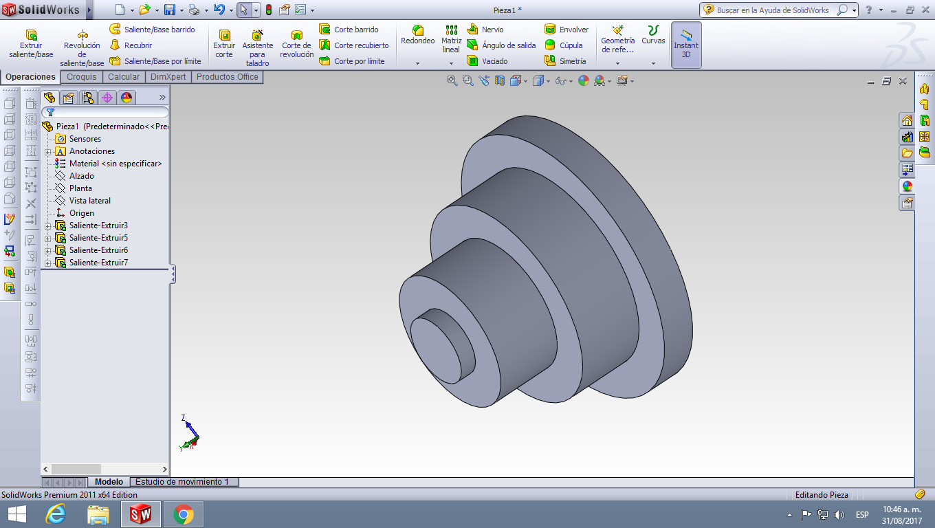 Molina C. Ana SolidWorks Clase 2017: Parcial 01