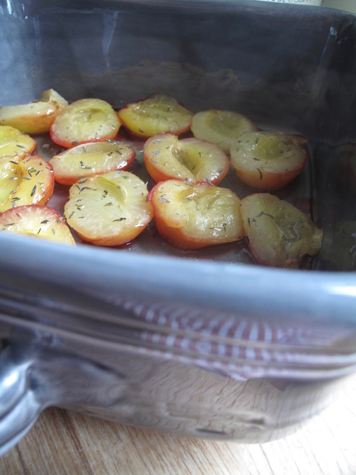 Plommon i ugn - frukost