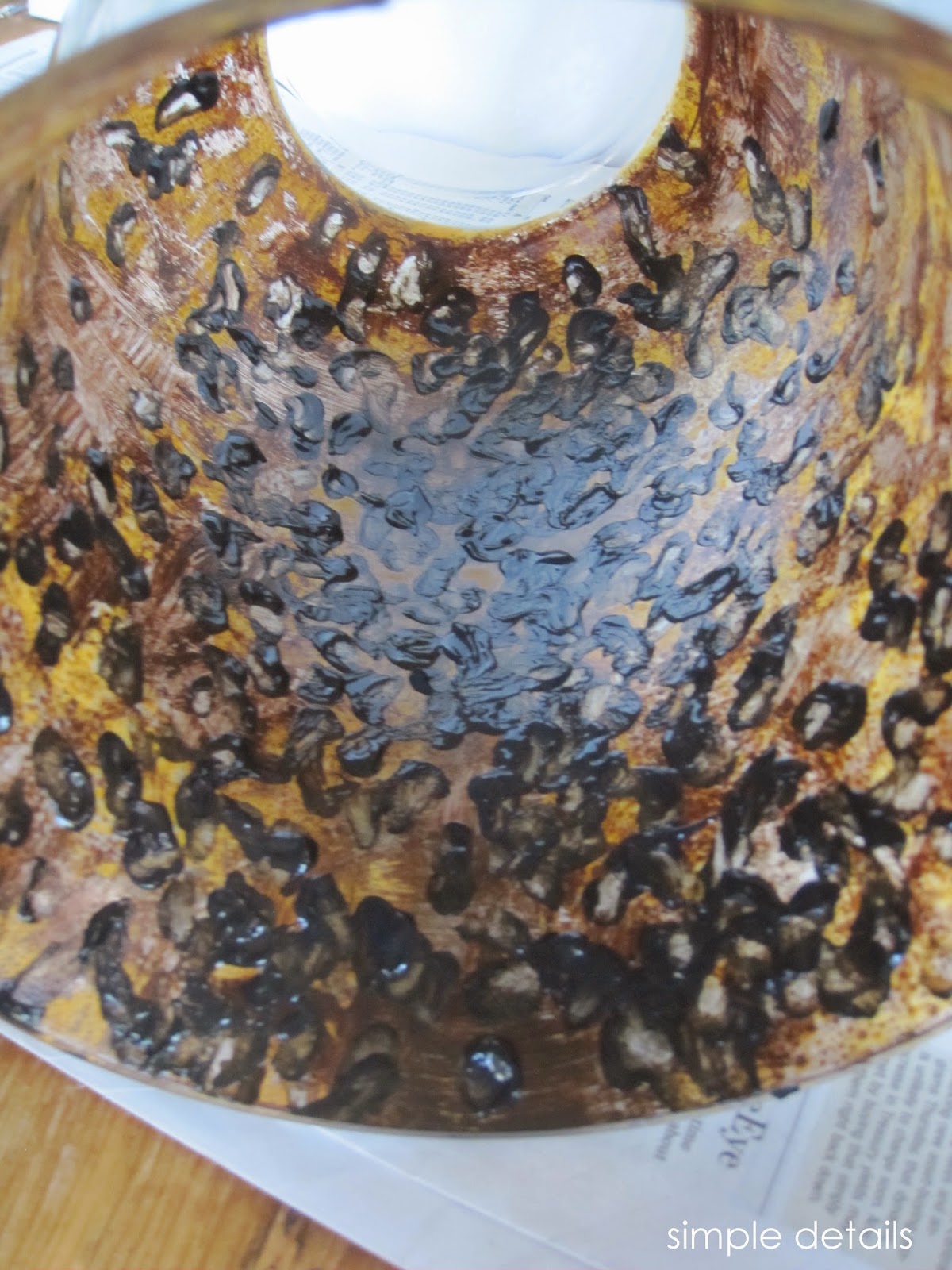 Simple Details: diy tortoise shell vase