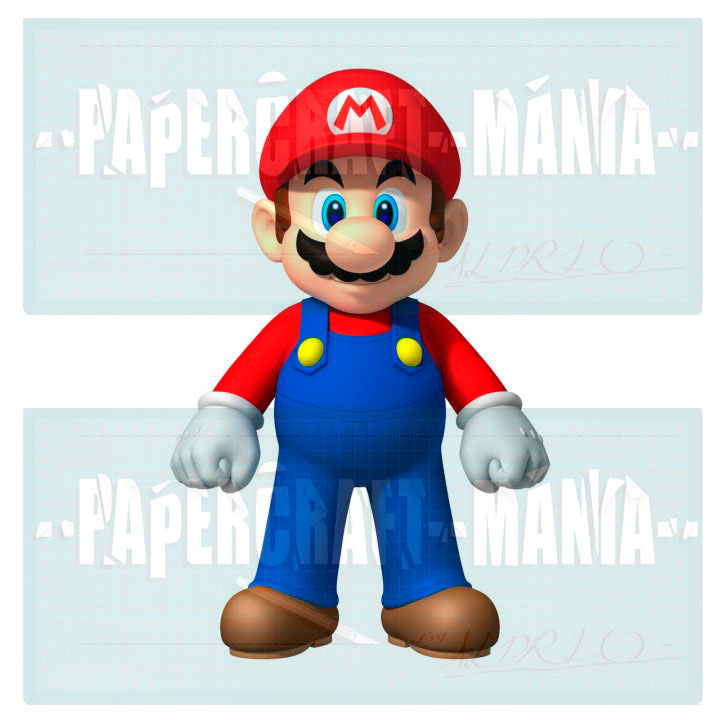 New super mario bros Papercraft 30 cm ~ PaperCraft Mania