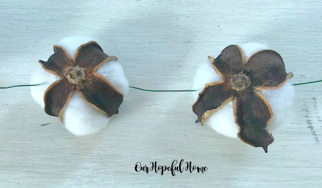 Our Hopeful Home: DIY Fall-Inspired Rustic Cotton Boll Wreath