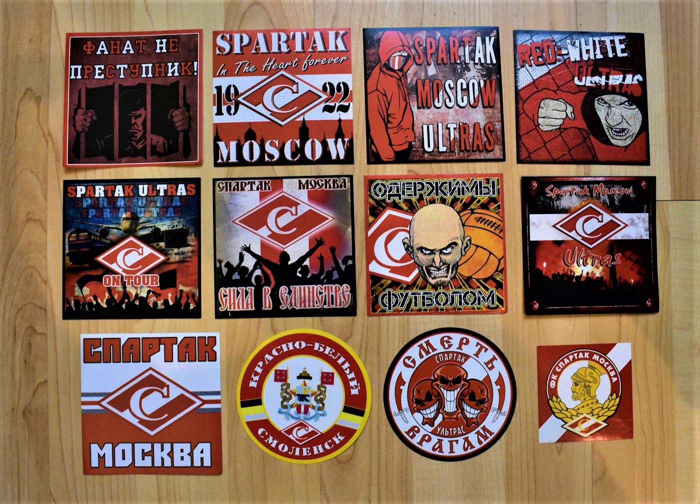 Spartak Moscow Stickers - Ultras Avanti - The Way of Life