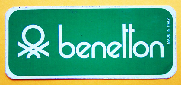 Frankie's Apartment: Vintage Benetton Sticker