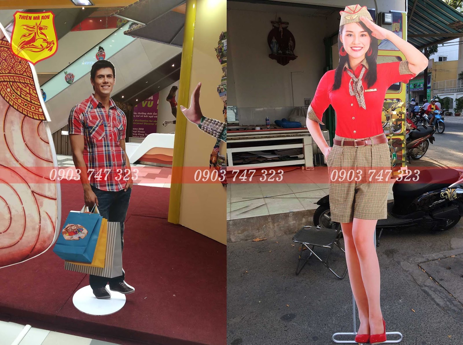 Standee mô hình đẹp và chất lượng - xưởng sản xuất Thiên Mã - Xưởng sản ...