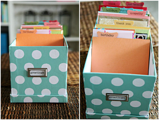 IHeart Organizing: Greetings! Card Organization
