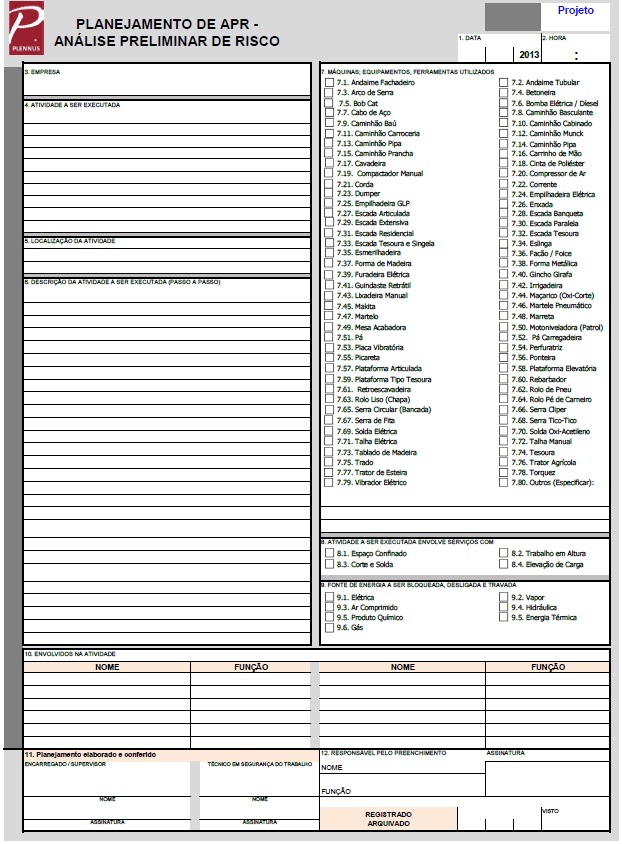 Como Elaborar uma APR