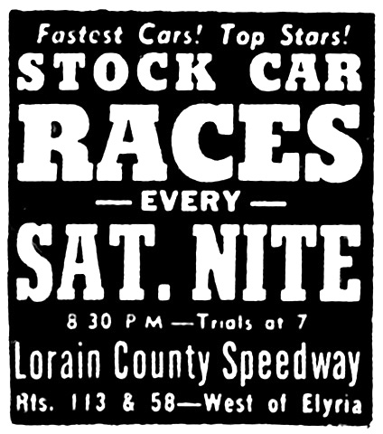 Brady's Bunch of Lorain County Nostalgia: Lorain County Speedway ...
