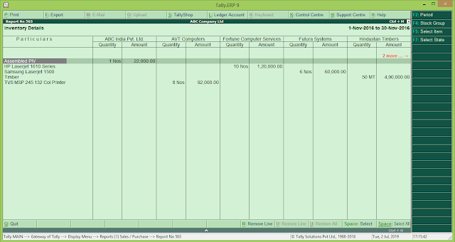 Item Wise Party Wise Sales Tally TDL item-wise-party-wise-sales-tally-tdl