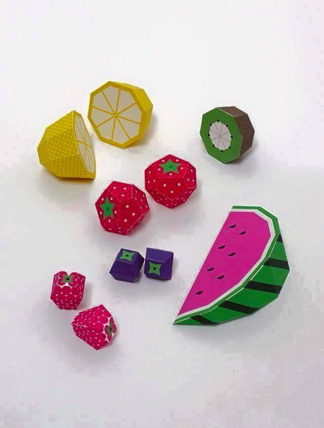 Make a beautiful paper fruits - crazzy craft