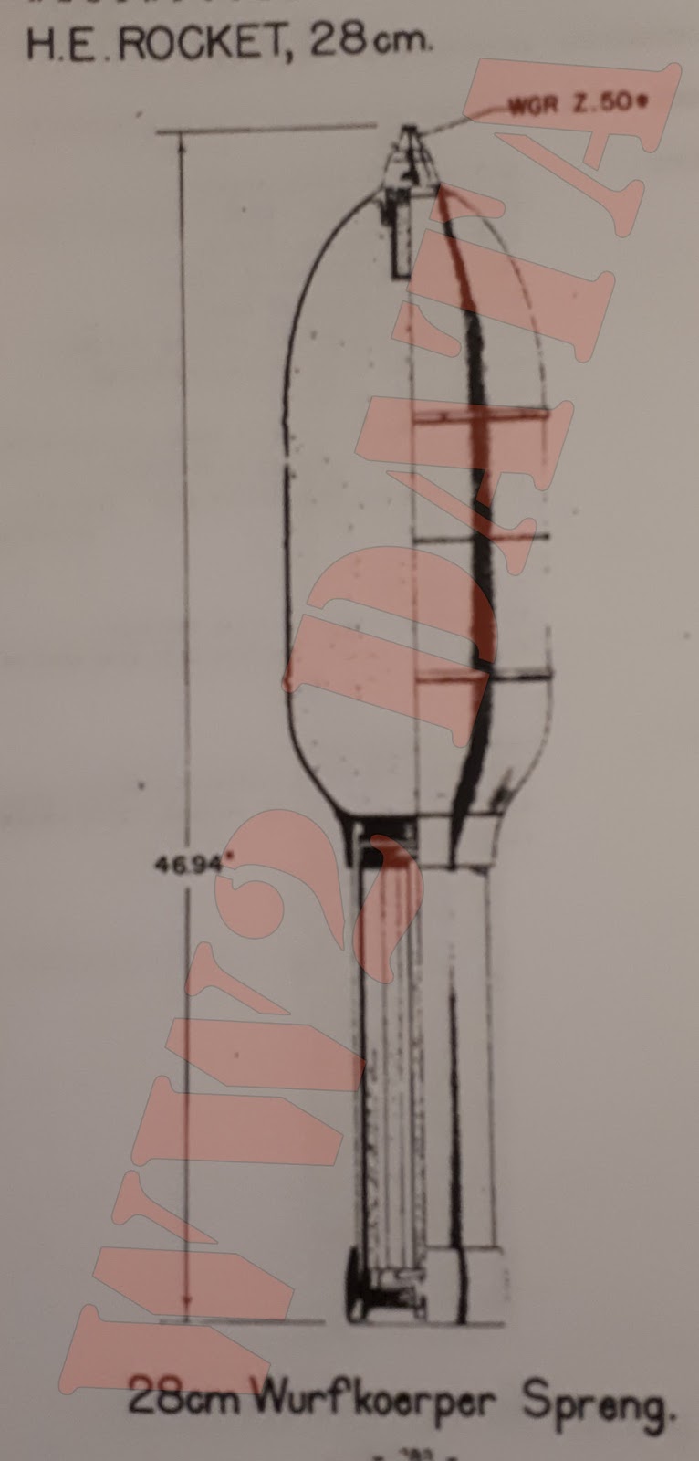 WW2 Equipment Data: German Projectiles - 100mm+ Mortar Rounds and Rockets