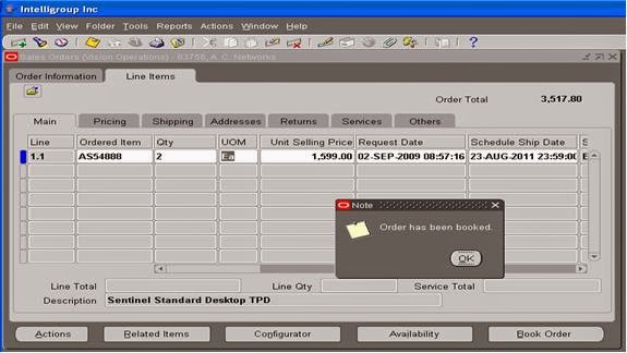 Oracle Applications: Sales Order Booking, Picking and Shipping Made ...