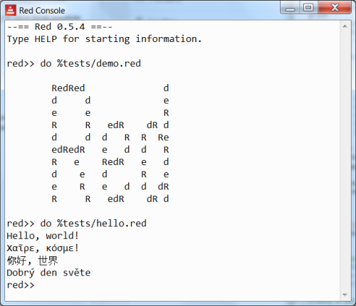 Red Programming Language: 0.6.0: Red GUI system