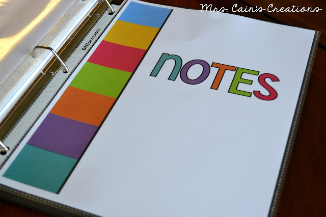 Mrs. Cain's Creations: Creating a Teacher Binder That Works for YOU ...