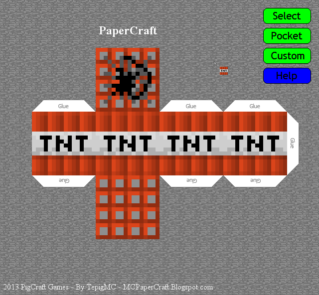 Minecraft Tnt Block Papercraft