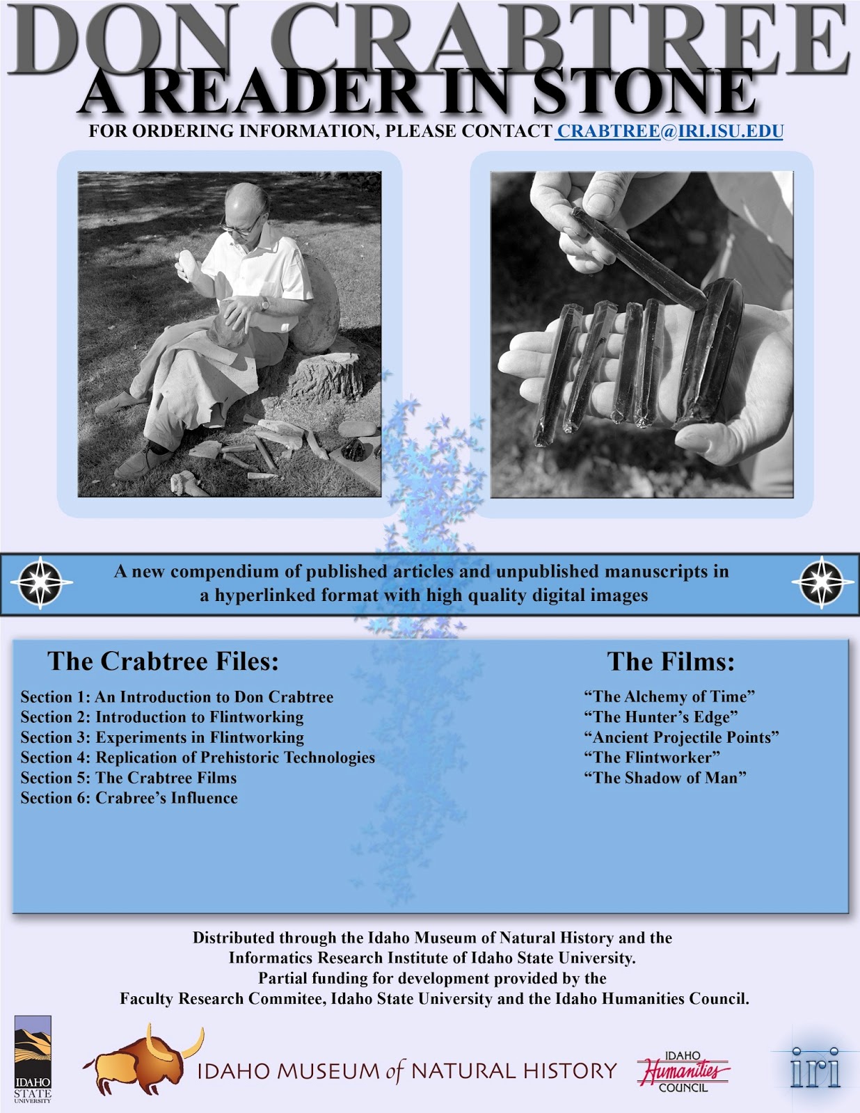 HALL OF FAME FLINTKNAPPER, DON CRABTREE - PaleoPlanet