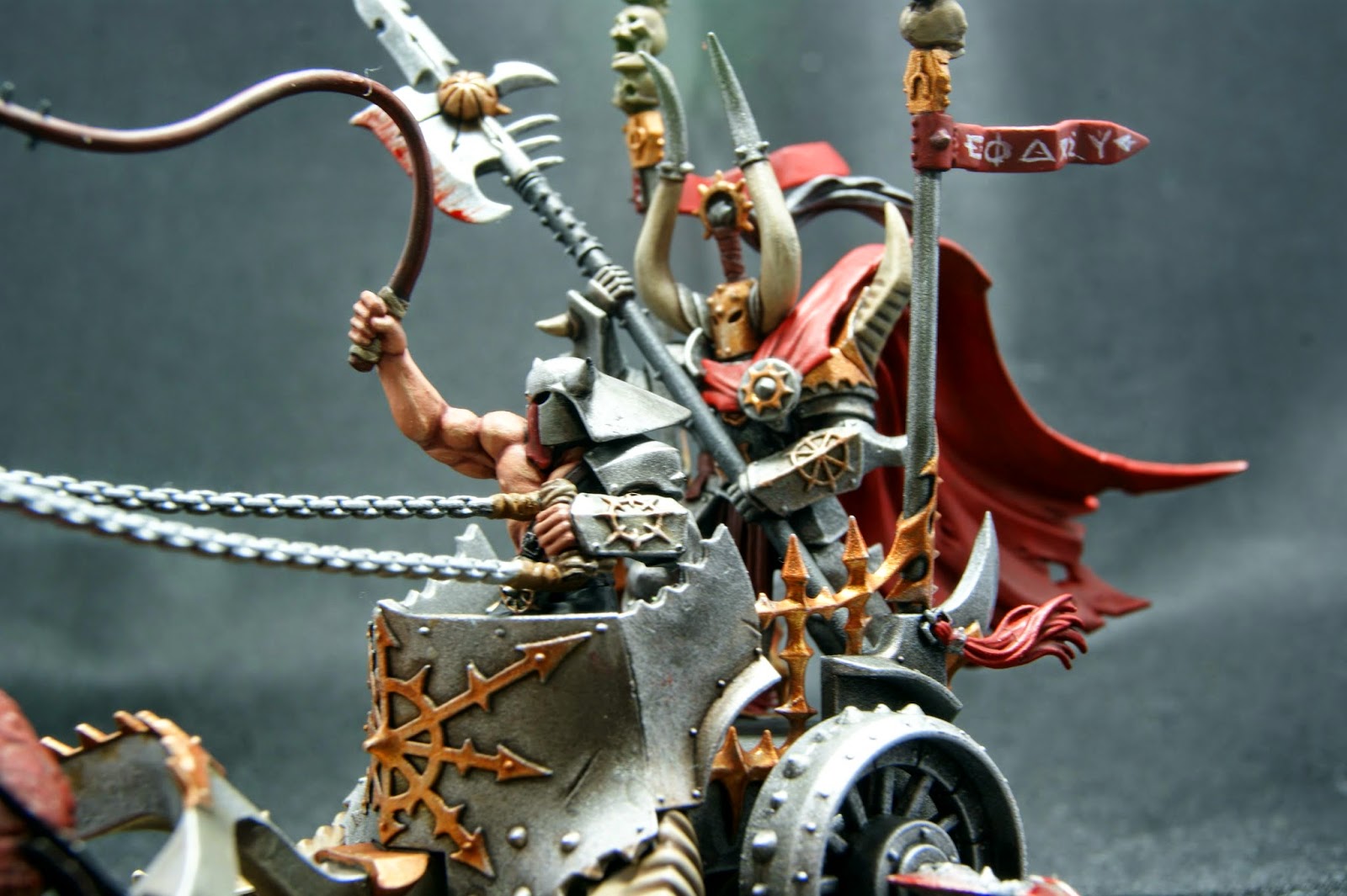 Commission Portfolio: Chaos Gore Beast Chariot ~ The Fraying Paintbrush